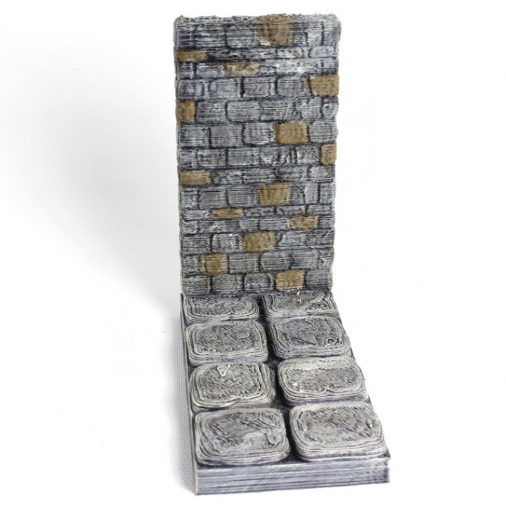 3D Printable OpenForge Stone Barbican by Devon Jones