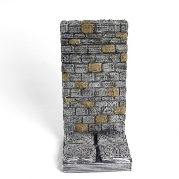 3D Printable OpenForge Stone Barbican by Devon Jones