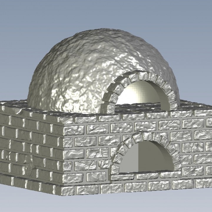3D Printable OpenForge Tavern Bread Oven by Devon Jones