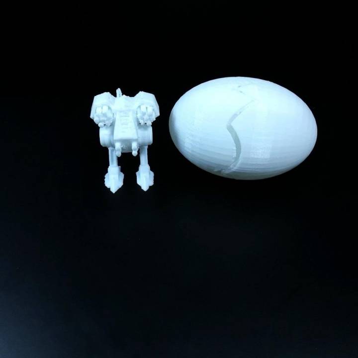 3D Printable Mech egg by nathan werner