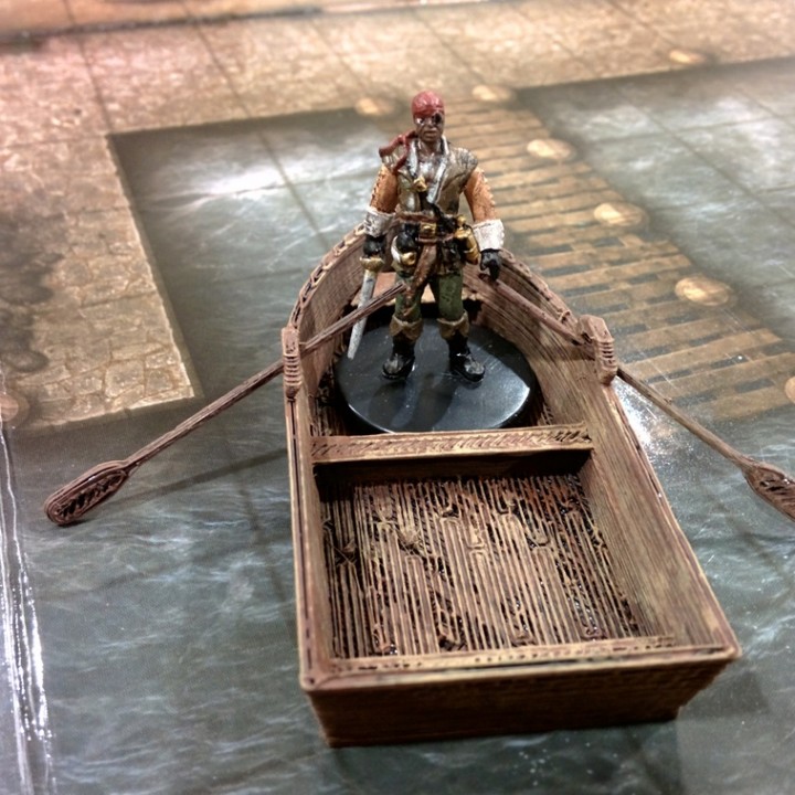 3D Printable OpenForge rowboats by Devon Jones