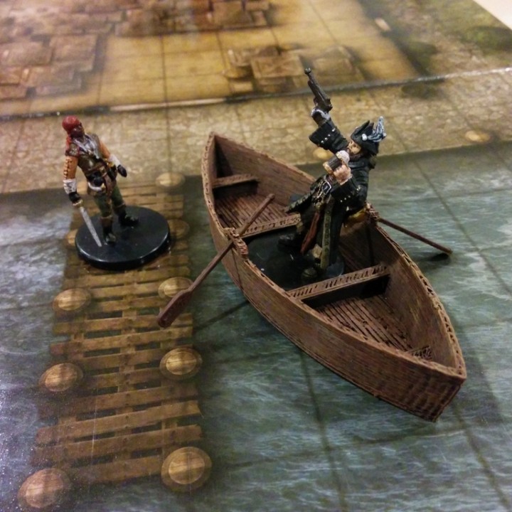 3D Printable OpenForge rowboats by Devon Jones