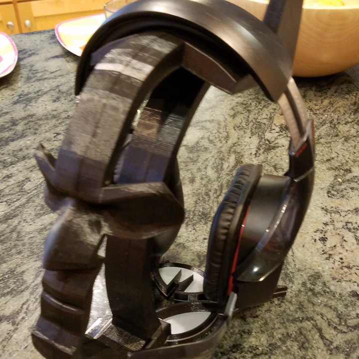 3D Printable Batman Headset Stand - Base Remix by Andre Fowler