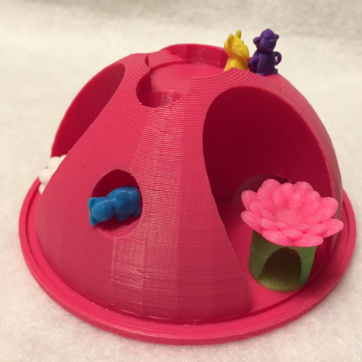 3D Printable Tiny Critters Village Rock by sb