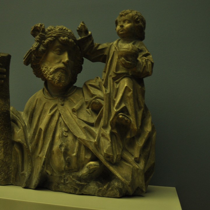 3D Printable St. Christopher by Scan The World