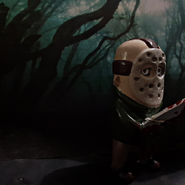 3D Print of Mini Jason from Friday the 13th by rogermateusrogermateus