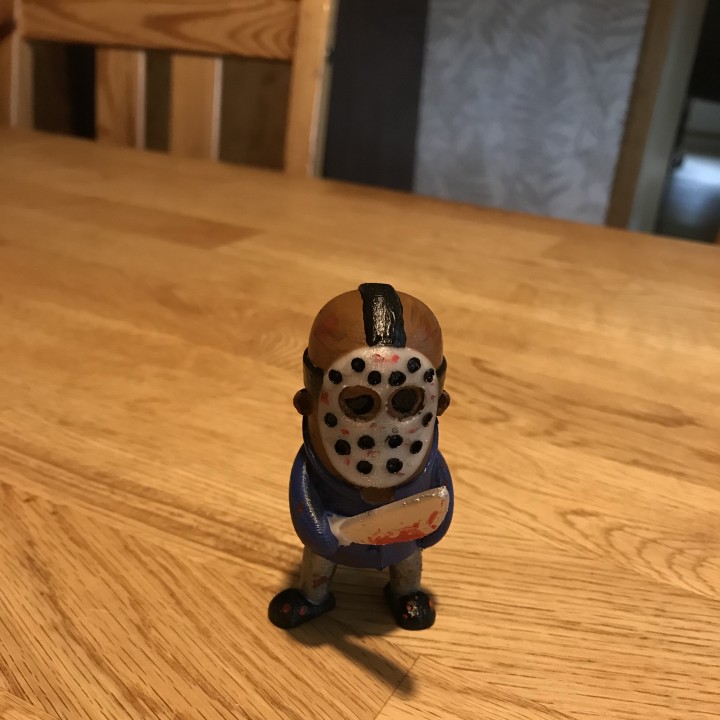 3D Print of Mini Jason from Friday the 13th by badermeinhof