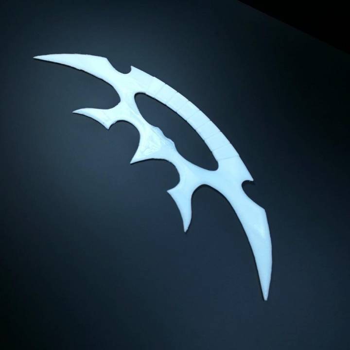 3D Printable sword of kayless by jeremy cygan blue