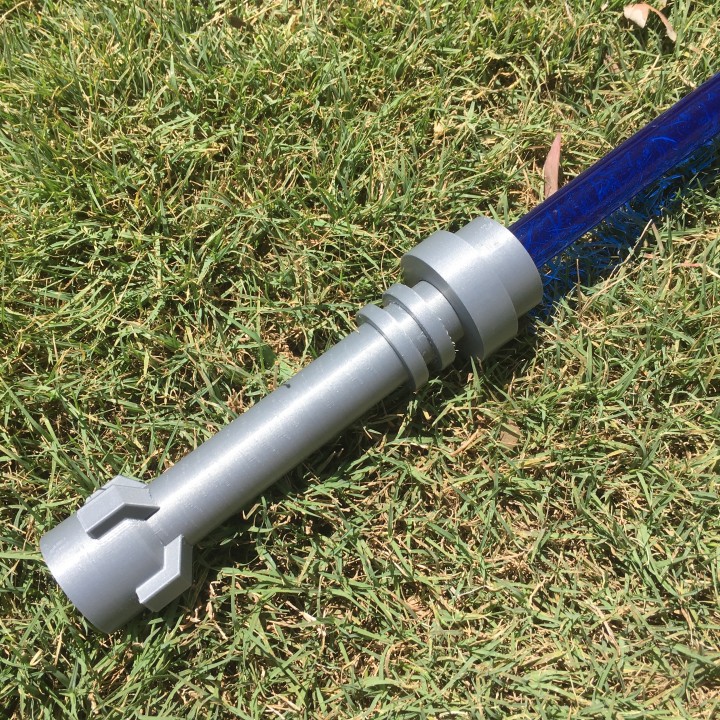 3D Printable Lightsaber (Block-Style) by James M. Drachenberg