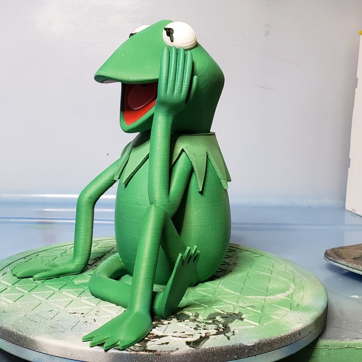 3D Print of Kermit the Frog by Kuasimoddo