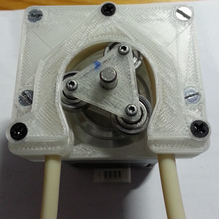 3D Printable Peristaltic pump by Karim Lakra