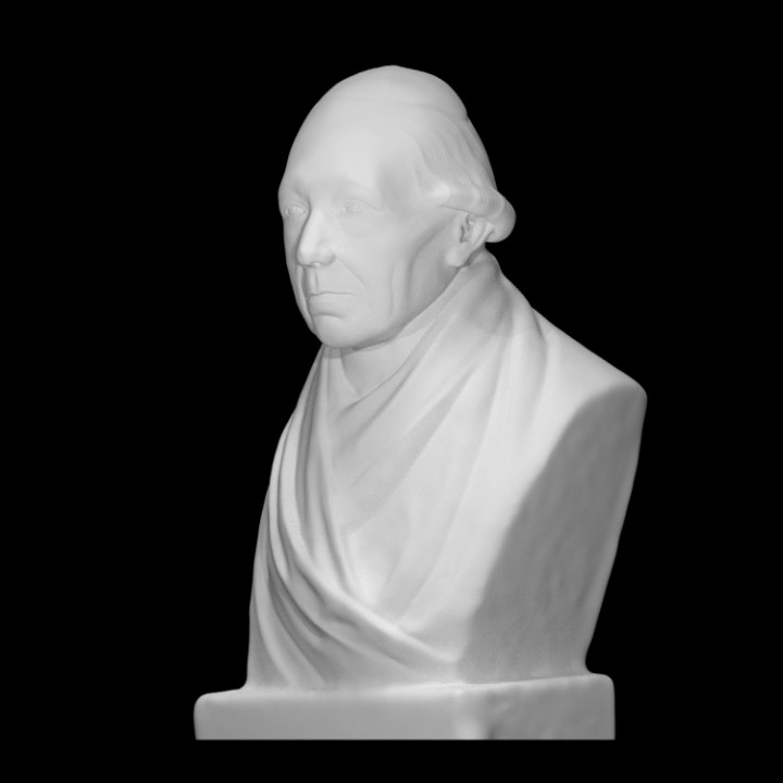 3D Printable Portrait of Johann August von Beyer by Scan The World