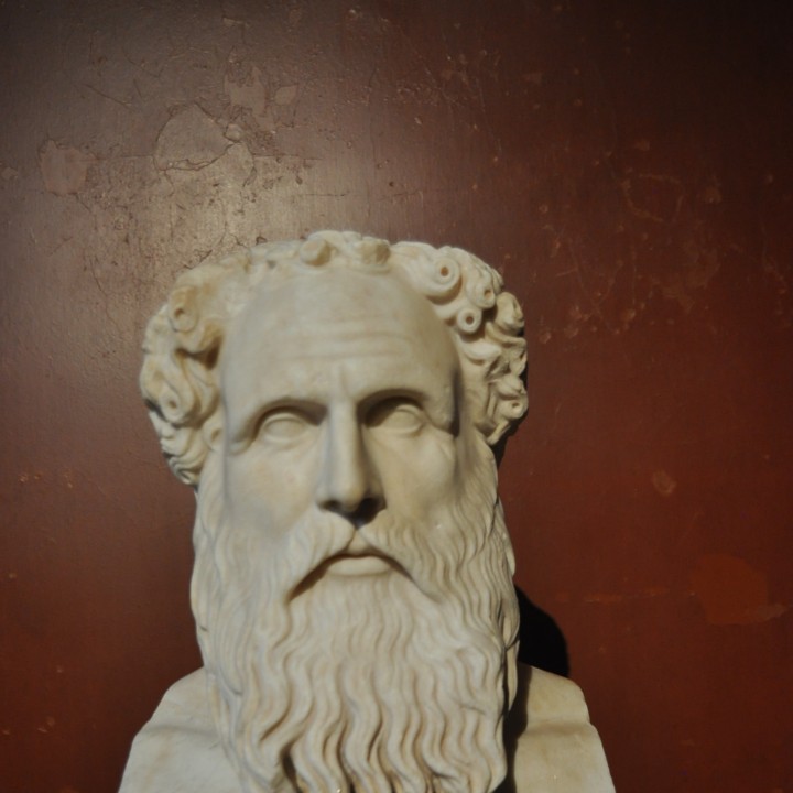 3D Printable Portrait of a stoic philosopher by Scan The World