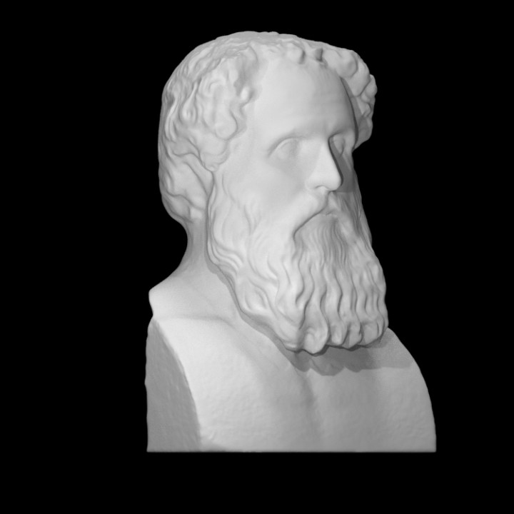 3D Printable Portrait of a stoic philosopher by Scan The World