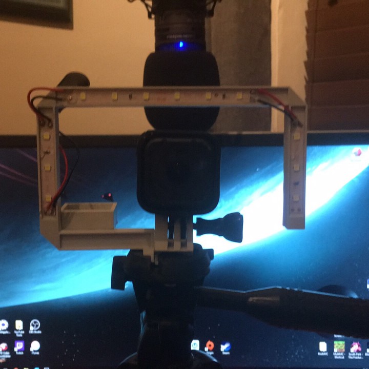 3D Printable Squarelight for GoPro Session by Kurt Borg