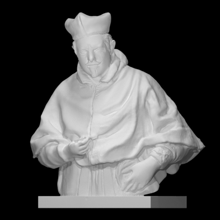 3D Printable Portrait of the Cardinal of Montalto by Scan The World