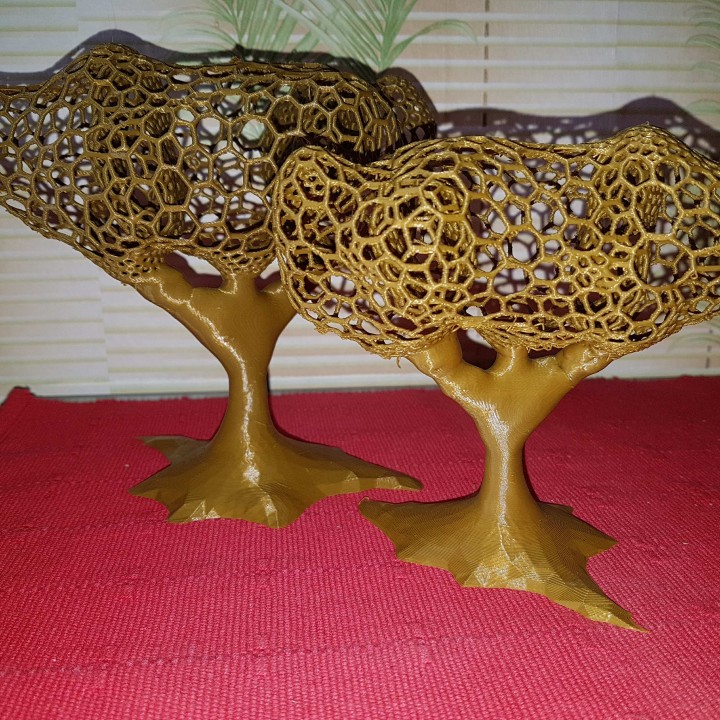 3D Printable Voronoi Tree by Karl Kütt