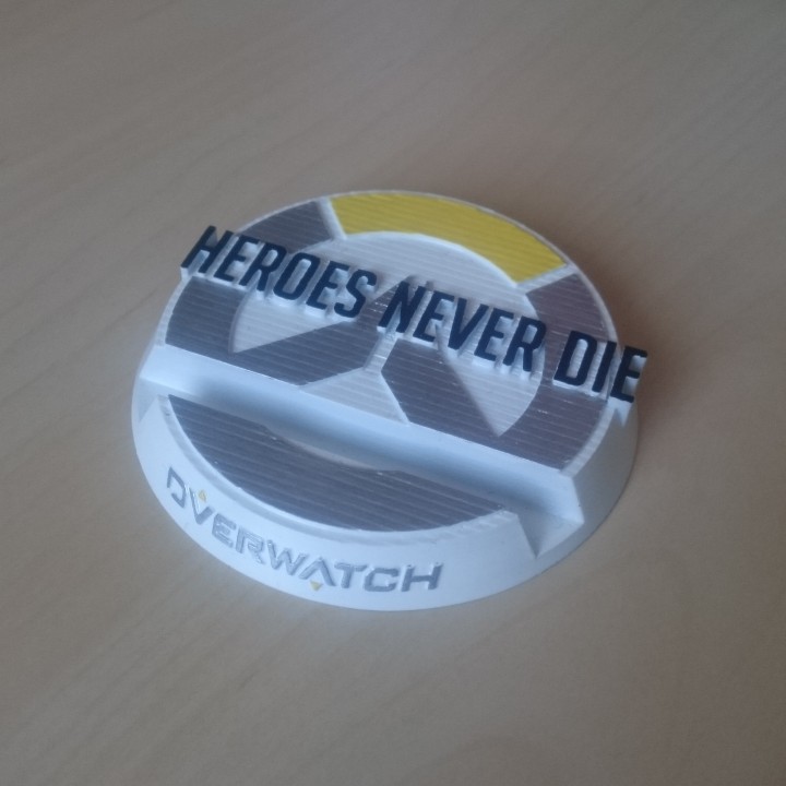 3D Printable Overwatch Mobile/Tablet stand by Kai