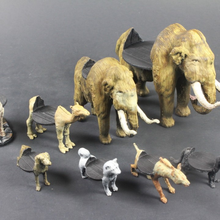 3D Printable OpenForge Mounts (Set 2) by Devon Jones