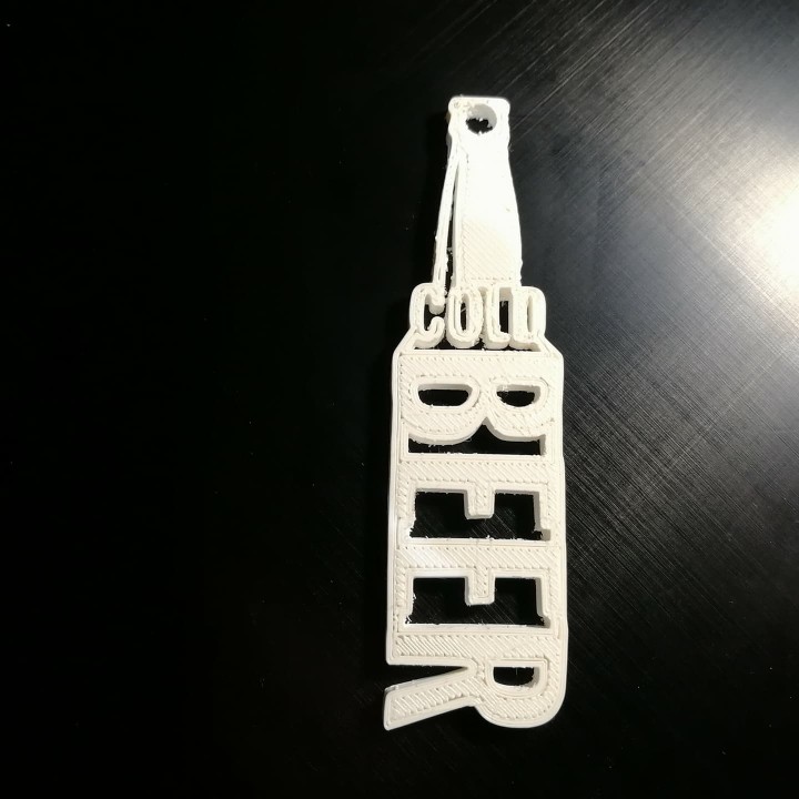 3D Printable Beer keychains by Jernej Pogelšek