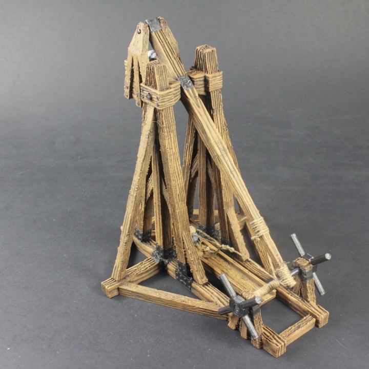 3D Printable OpenForge 2.0 Trebuchet by Devon Jones