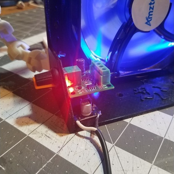 3D Printable Proteus Solder Station - 80mm fan by Protean Man