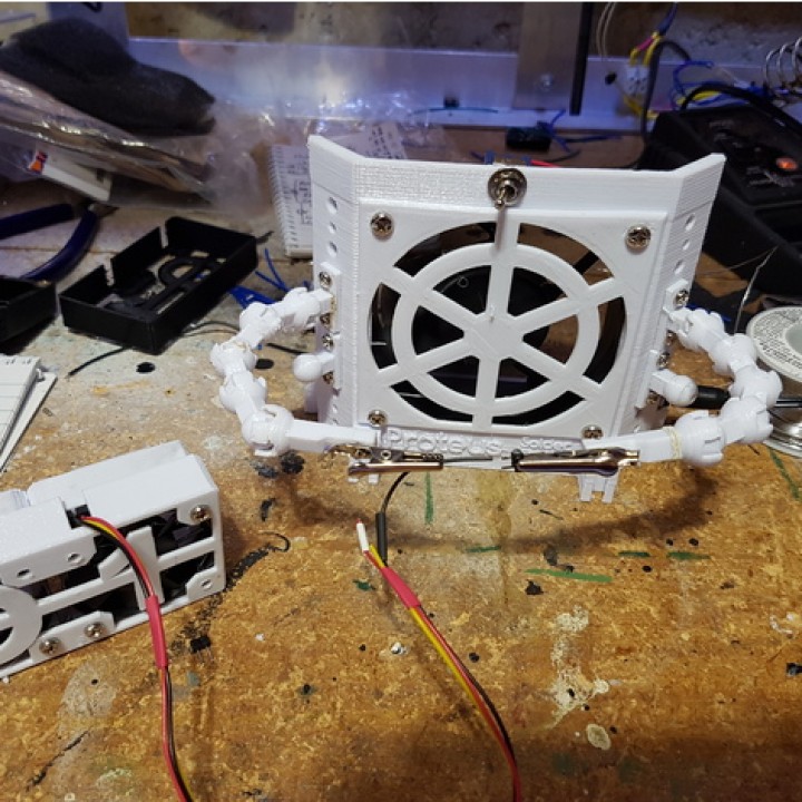 3D Printable Proteus Solder Station - 80mm fan by Protean Man