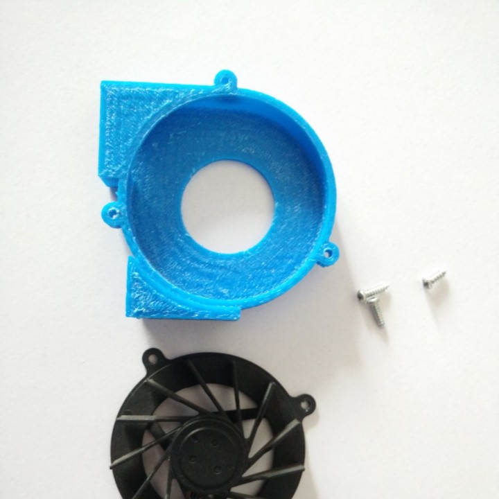 3D Printable Laptop 50mm fan case by Stingu Ciprian