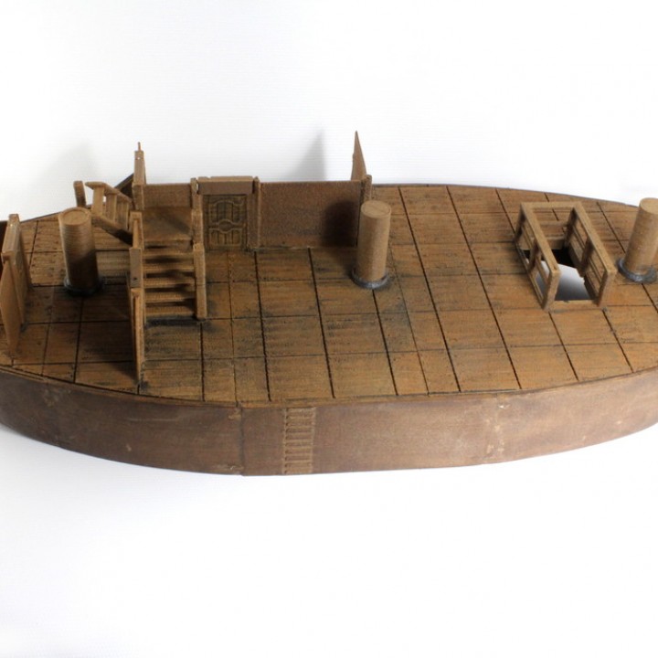 3D Printable OpenForge Pirate Ship: Upper Hold by Devon Jones