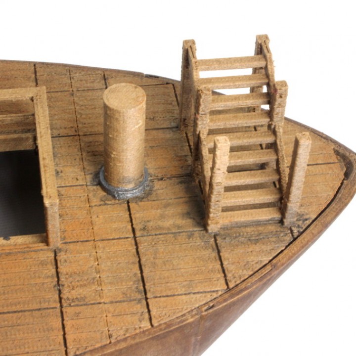 3D Printable OpenForge Pirate Ship: Upper Hold by Devon Jones