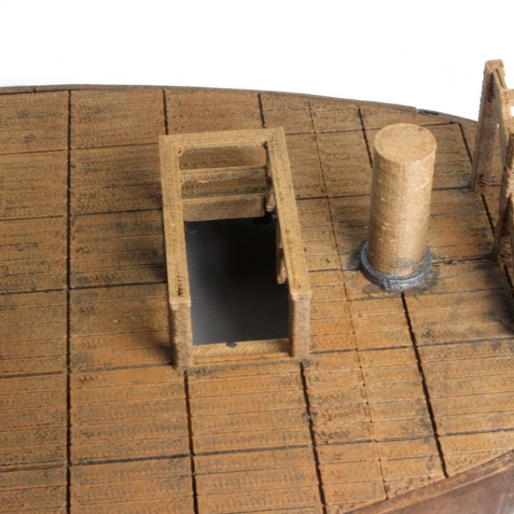 3D Printable OpenForge Pirate Ship: Upper Hold by Devon Jones