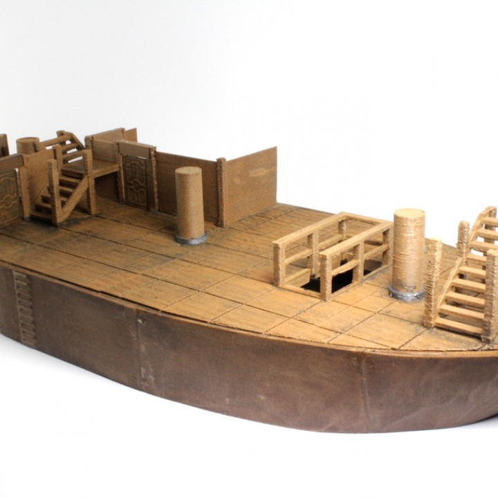 3D Printable OpenForge Pirate Ship: Upper Hold by Devon Jones