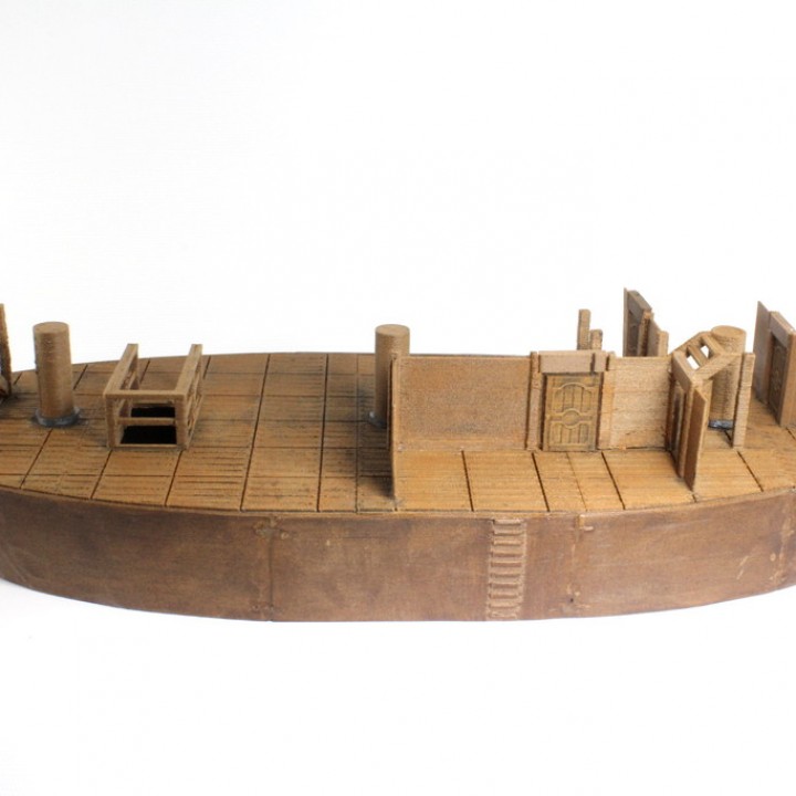 3D Printable OpenForge Pirate Ship: Upper Hold by Devon Jones