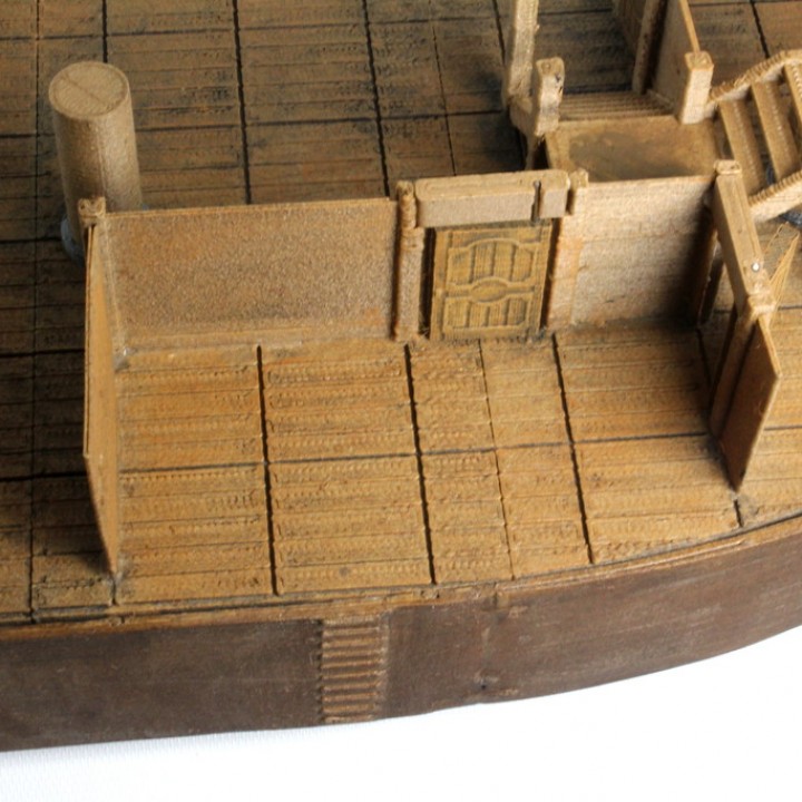 3D Printable OpenForge Pirate Ship: Upper Hold by Devon Jones