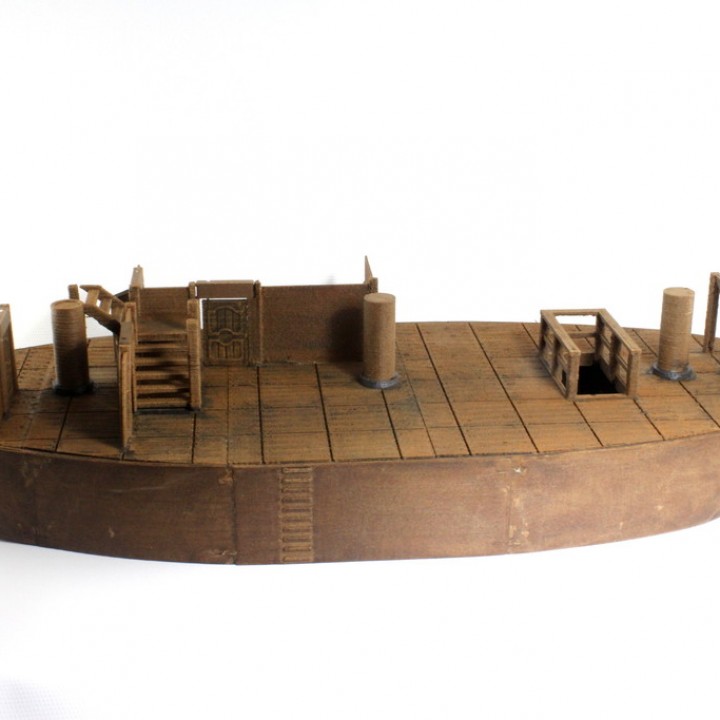 3D Printable OpenForge Pirate Ship: Upper Hold by Devon Jones