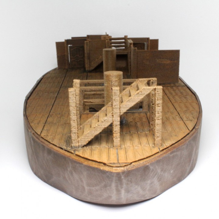 3D Printable OpenForge Pirate Ship: Upper Hold by Devon Jones
