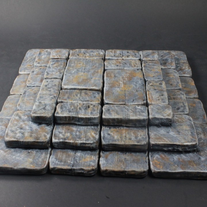 3D Printable OpenForge Dungeon Stackers by Devon Jones