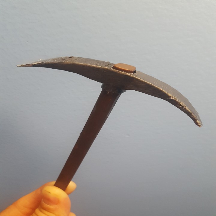 3D Printable Fortnite Default Pickaxe by Caleb Bentley