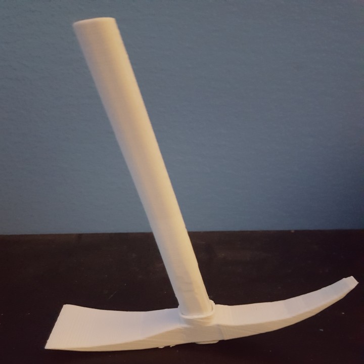 3D Printable Fortnite Default Pickaxe by Caleb Bentley