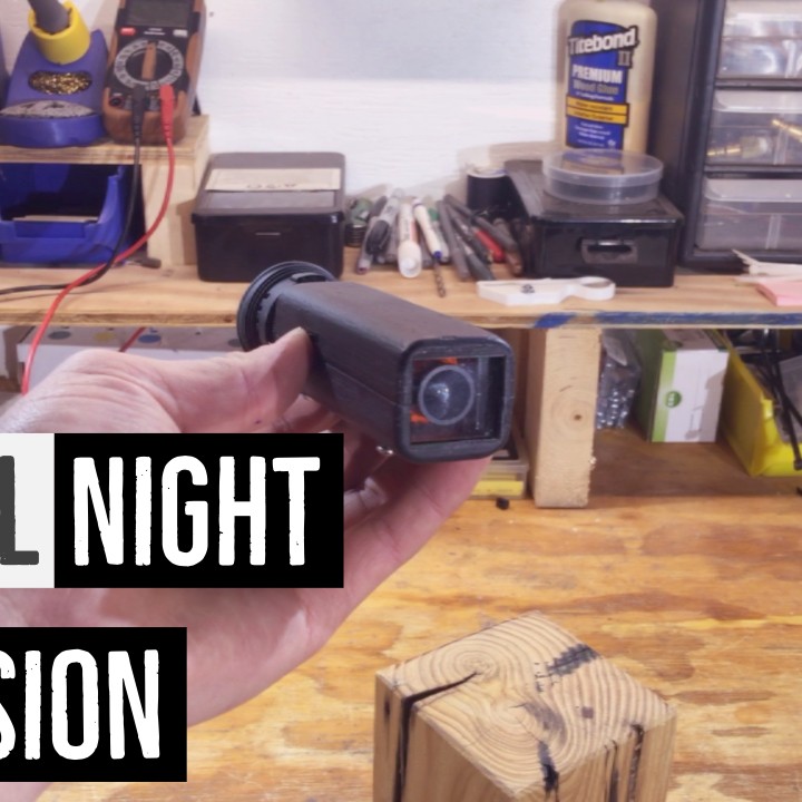 3D Printable Pocket-sized Night Vision Monocular by Josiah D.