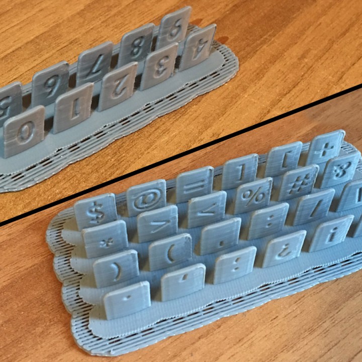 3D Printable Braille Keyboard Covers Keys by Stefano Veronese
