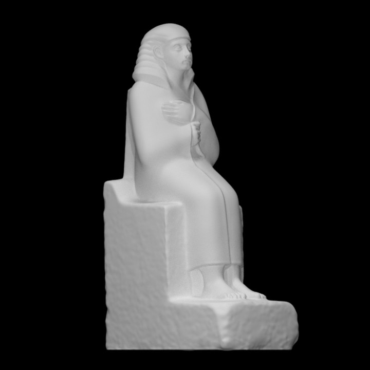 3D Printable Seated figue of the steward Nemti-hotep by Scan The World