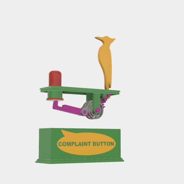 3D Printable Complaint Button by Greg Zumwalt