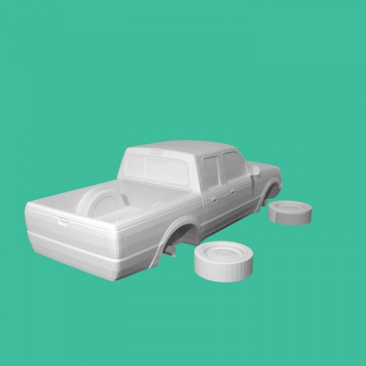 3D Printable ford ranger doble cabina by queseyo