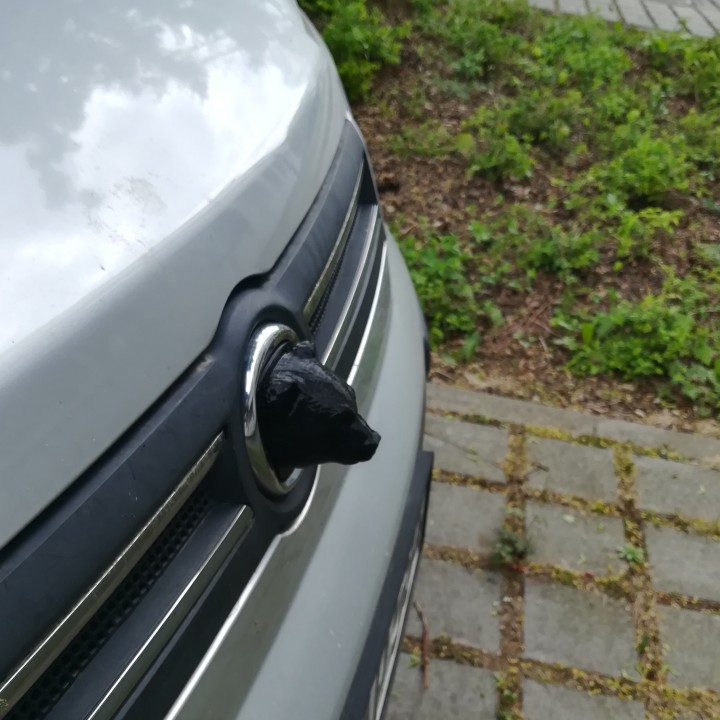 3D Printable Fiat panda bear head by Daniel