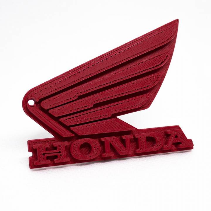 3D Printable Honda Logo Keychain by Perry Koradiya