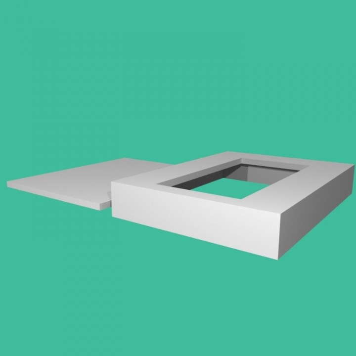 3D Printable ring doorbell cover with base plate by P.Plath