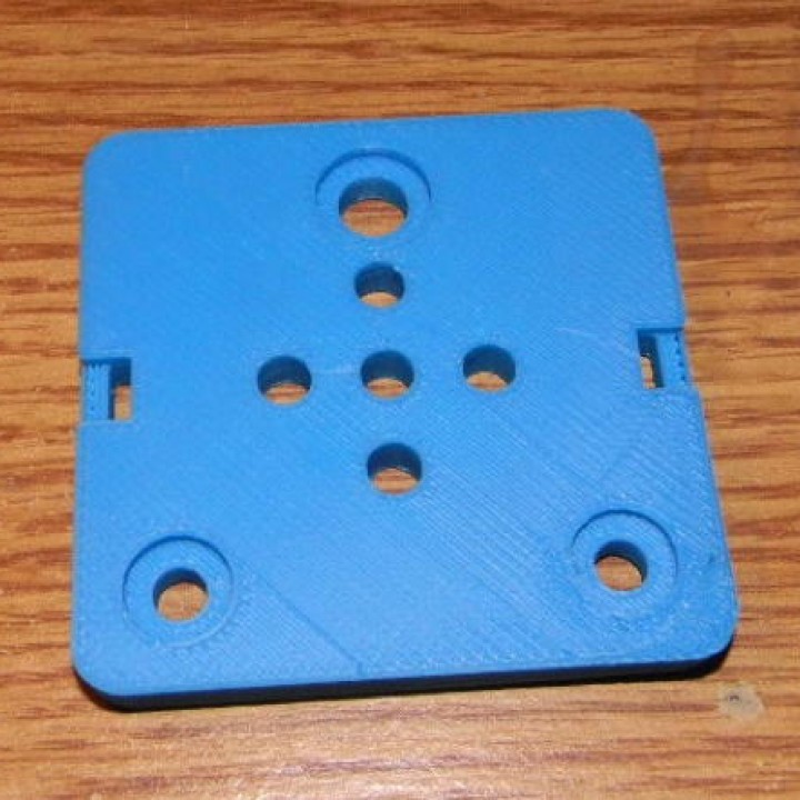 3D Printable 3 Hole Gantry Plate for 24mm Wheels 2020 by Mongo