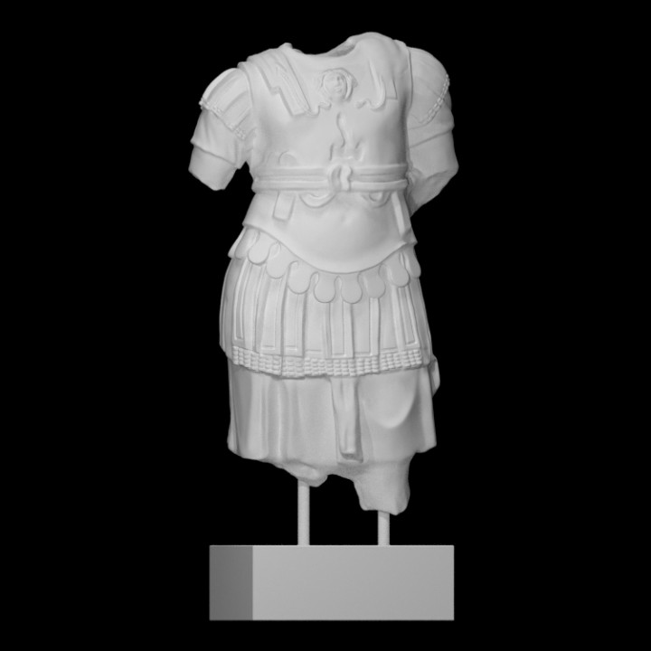 3D Printable Torso of a Roman emperor by Scan The World