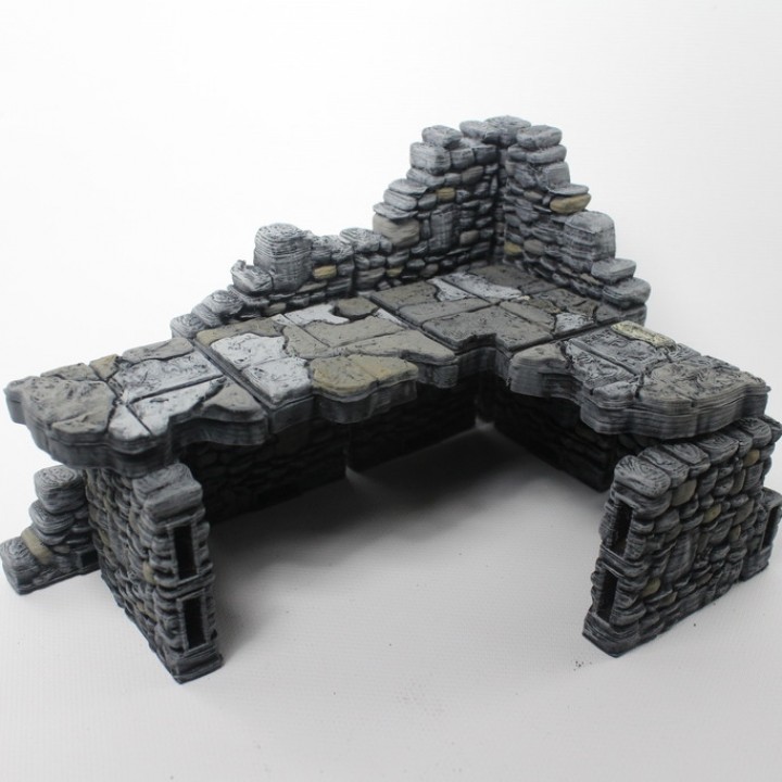 3D Printable OpenForge 2.0 Shattered Floor by Devon Jones